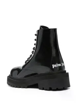 Palm Angels Logo-print Lace-up Boots