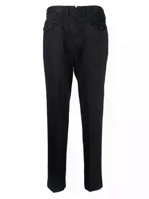DELL'OGLIO Pleated Tapered-leg Trousers - Blue