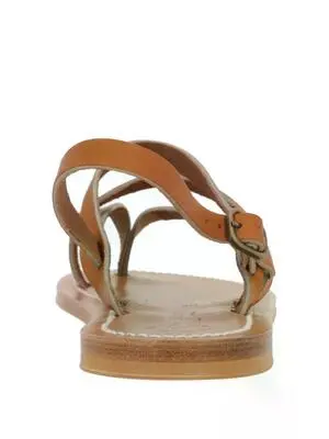K.JACQUES Nemesis Strappy Flat Sandals - Brown
