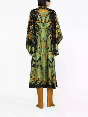 La DoubleJ Magnifico Silk Midi Dress