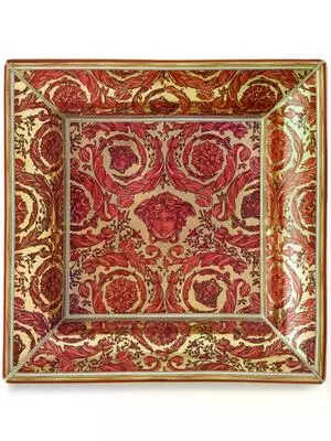 Versace Medusa Garland Medium Dish - Red