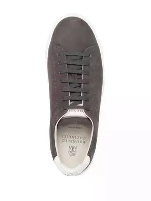 Brunello Cucinelli Nubuck Leather Low-top Sneakers