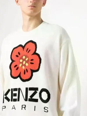 Kenzo Boke Flower Intarsia-knit Wool Jumper