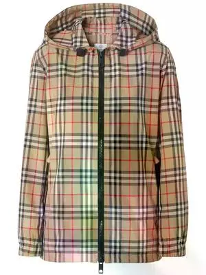 Burberry Vintage Check Hooded Jacket - Neutrals