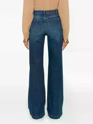 TWINSET Logo-engraved Button Jeans