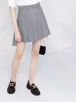 Thom Browne Rwb Pleated Mini Skirt