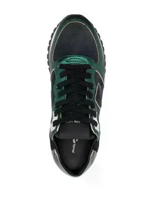 Philippe Model Trpx Leather Low-top Sneakers - Black