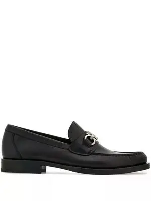 FERRAGAMO Gancini Loafers - Black