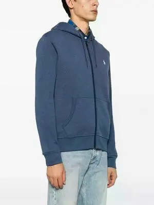 Polo Ralph Lauren Polo Pony-embroidered Zip-up Hoodie - Blue