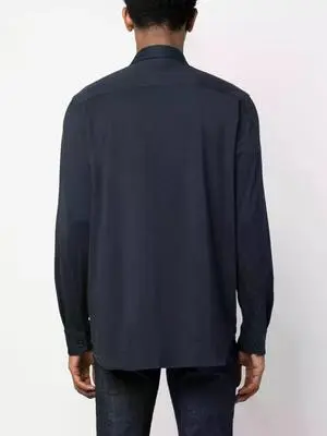 Brioni Spread-collar Cotton Shirt
