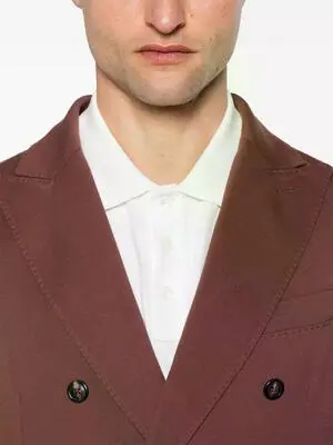 CIRCOLO 1901 Piqué-weave Blazer - Brown