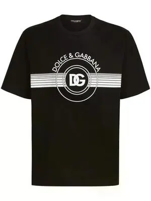 Dolce & Gabbana Logo-print Cotton T-shirt - Black