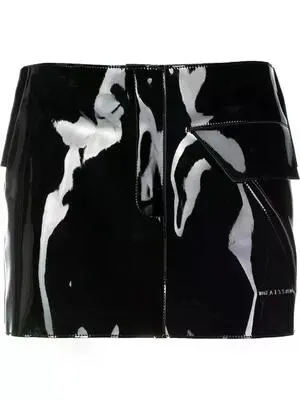 1017 Alyx 9sm Embossed-logo Mini Skirt - Black
