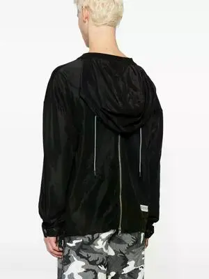 MOSTLY HEARD RARELY SEEN Logo-embroidered Hybrid Sweatshirt - Black