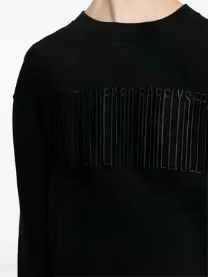 MOSTLY HEARD RARELY SEEN Logo-embroidered Hybrid Sweatshirt - Black