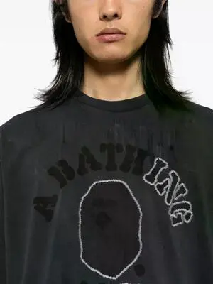 A BATHING APE Garment Dye College Tee
