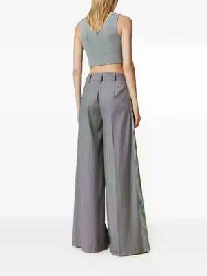 TWINSET Pinstripe Wide-leg Trousers