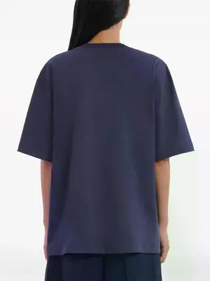 Marni Logo-print Cotton T-shirt - Blue