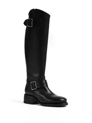 Dsquared2 Logo-debossed Leather Boots