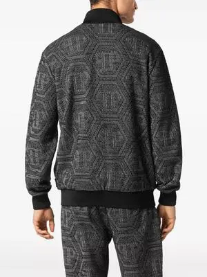 Philipp Plein Monogram-jacquard Bomber Jacket