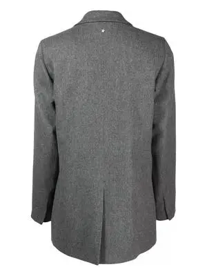 Lorena Antoniazzi Mélange-effect Single-breasted Blazer