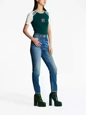 Balmain Logo-plaque Slim-cut Jeans