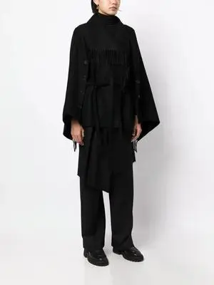 Goen.j Layered-fringed Cape Coat