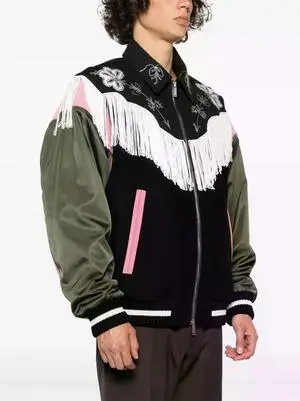 Dsquared2 Frayed-trim Bomber Jacket