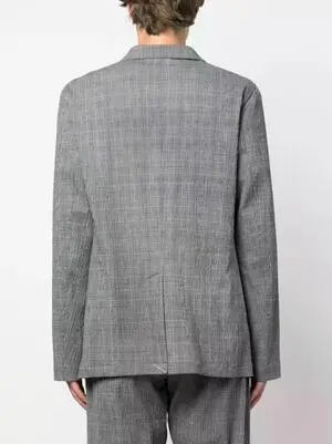 Aspesi Plaid-pattern Single-breasted Blazer