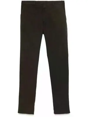 Zegna Pressed-crease Trousers - Brown