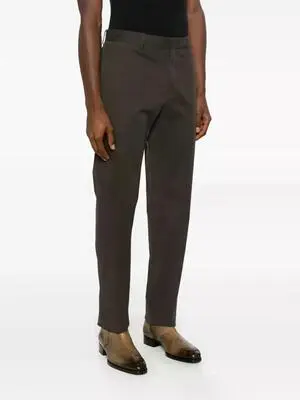 Zegna Pressed-crease Trousers - Brown