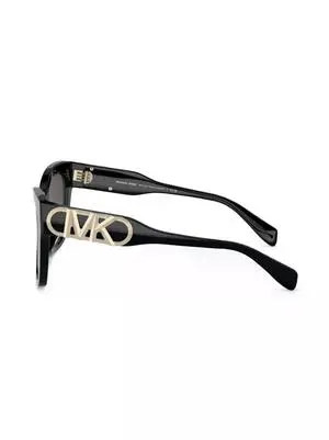Michael Kors Logo Plaque Tinted Sunglasses - Black