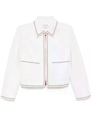 Thom Browne Patch Pocket Golf Jacket - White