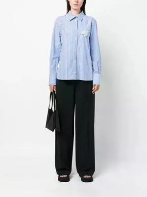 MSGM Wide-leg Tailored Trousers