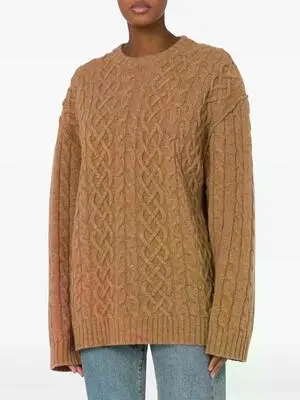 Moschino Cable-knit Virgin Wool Jumper