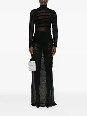 JEAN PAUL GAULTIER Draped Mesh Dress