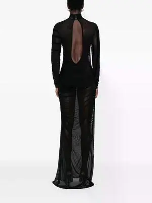 JEAN PAUL GAULTIER Draped Mesh Dress