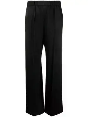 JIL SANDER Satin-finish Wide-leg Trousers