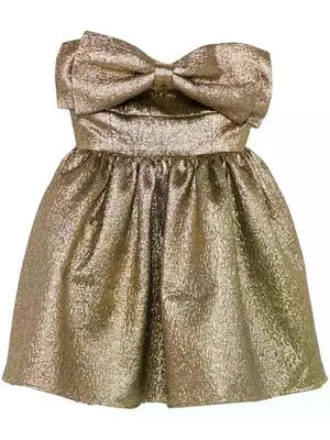 SELF-PORTRAIT Metallic Mini Dress
