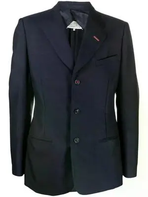 MAISON MARGIELA Single-breasted Tailored Blazer - Blue