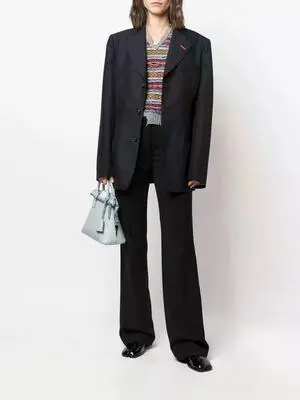 MAISON MARGIELA Single-breasted Tailored Blazer - Blue