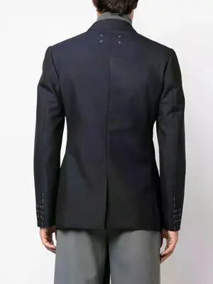 MAISON MARGIELA Single-breasted Tailored Blazer - Blue