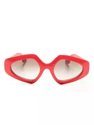 LAPIMA Antonia Oversized Sunglasses - Red