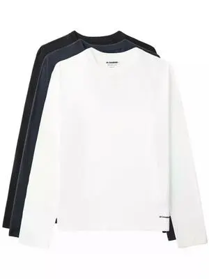 JIL SANDER Logo-patch Cotton T-shirt