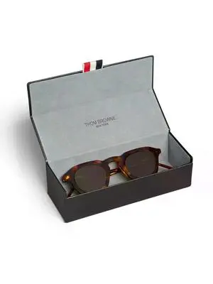 Thom Browne Tortoiseshell Square Frame Sunglasses