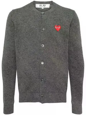 Play Comme Des Garcon Wool Cardigan