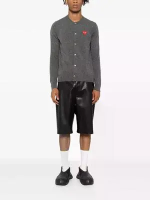 Play Comme Des Garcon Wool Cardigan