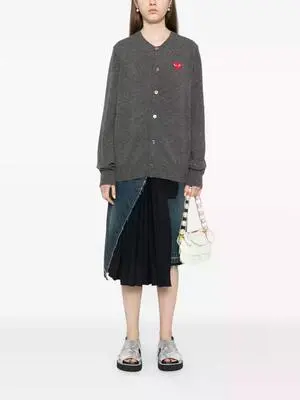 Play Comme Des Garcon Wool Cardigan