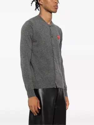 Play Comme Des Garcon Wool Cardigan