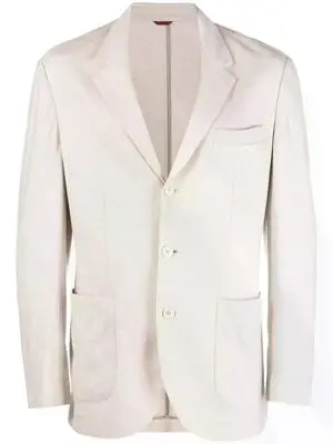 Brunello Cucinelli Single-breasted Cashmere Jersey Blazer - Neutrals